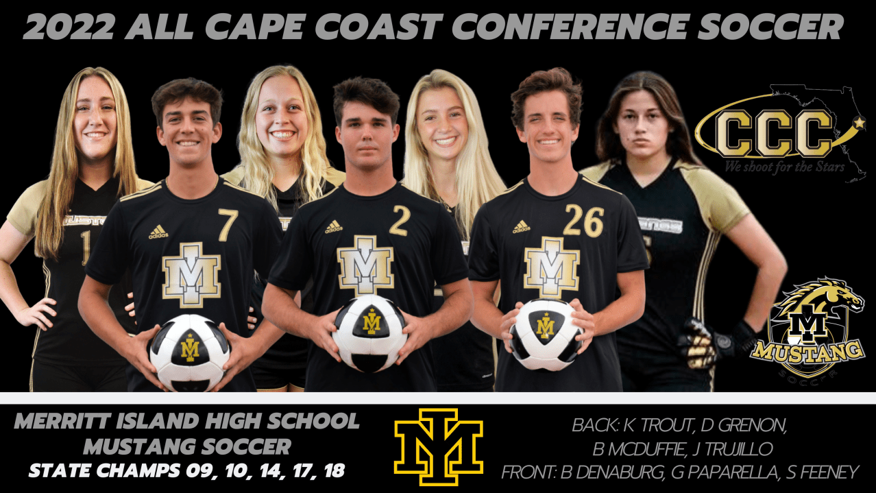 Seven Mustangs Named 2022 All Conference Soccer - Merritt Island High ...